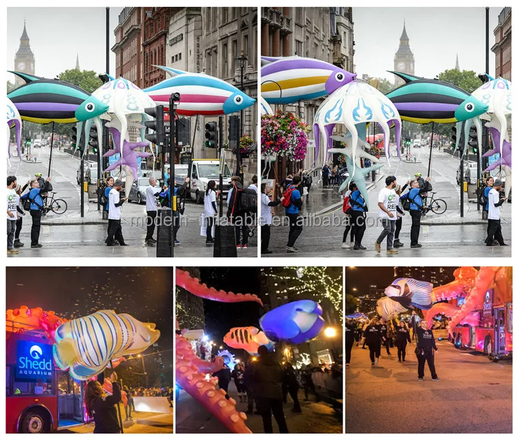 Outdoors Festival Parade Inflatable Tropical Fish Promotional ...