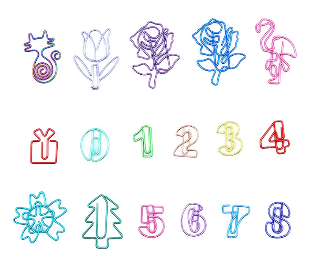 Wholesale Customized Shape Metal Paper Clips,Custom Made Book Clips for ...