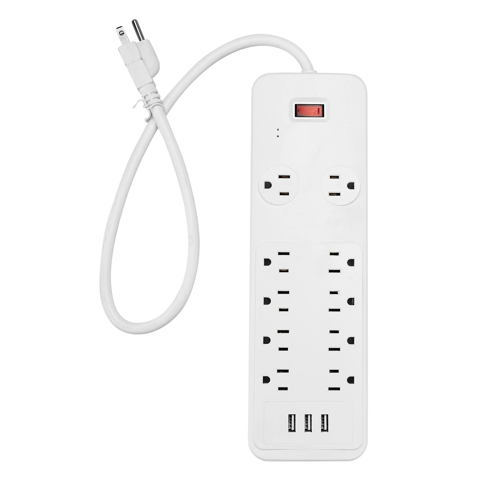Us Electric Extension Board Power Strip,10 Outlet Etl Power Bar With ...