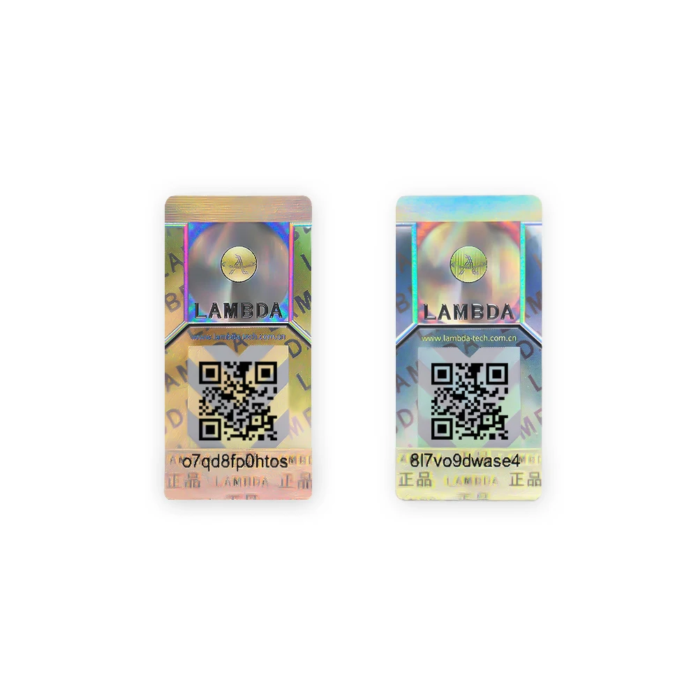 Yutai Anti-fake Hologram Qr Code Stickers Tamper Evident Security Holo ...