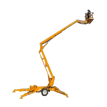 8m-20m Articulated Towable Trailer Mounted Spider Cherry Picker Boom ...