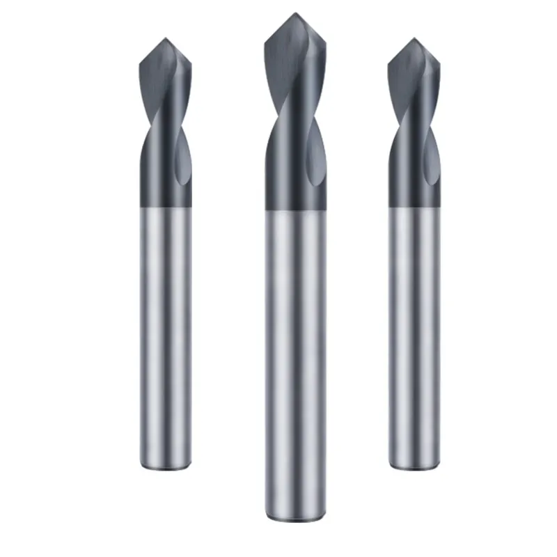 Spot Point Drill HRC70 Cemented Carbide Spot Drill AITiN Coating ...