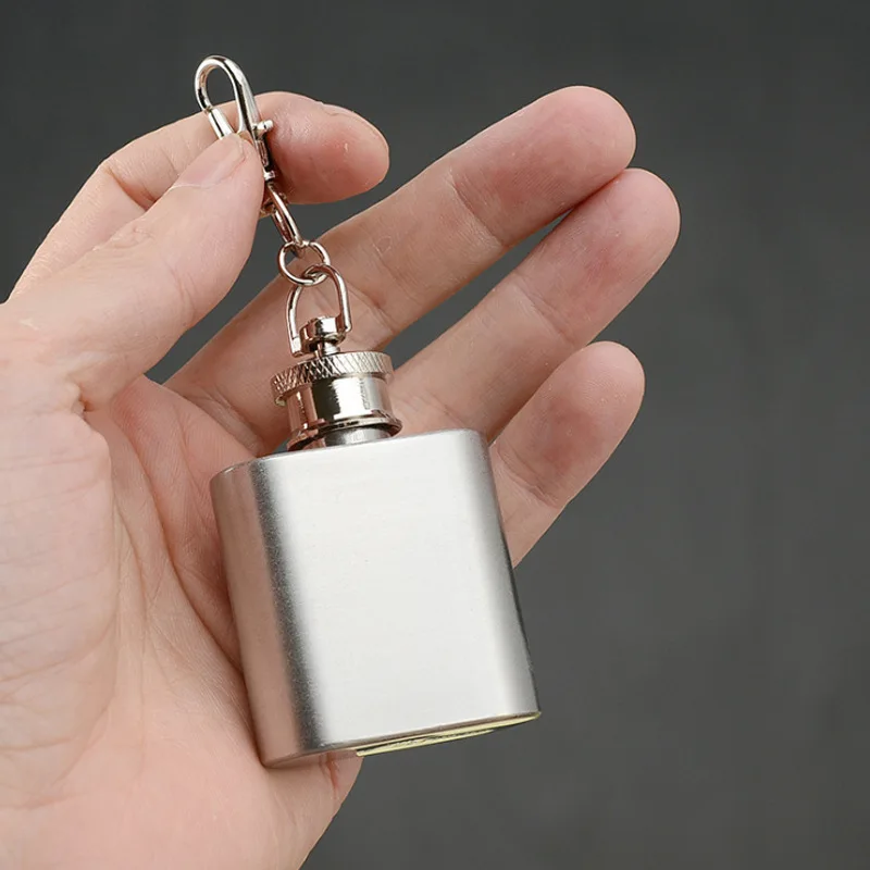 Mini Hip Liquor Flask With Key Chain 1 Oz Stainless Steel Flask - Buy 1 ...