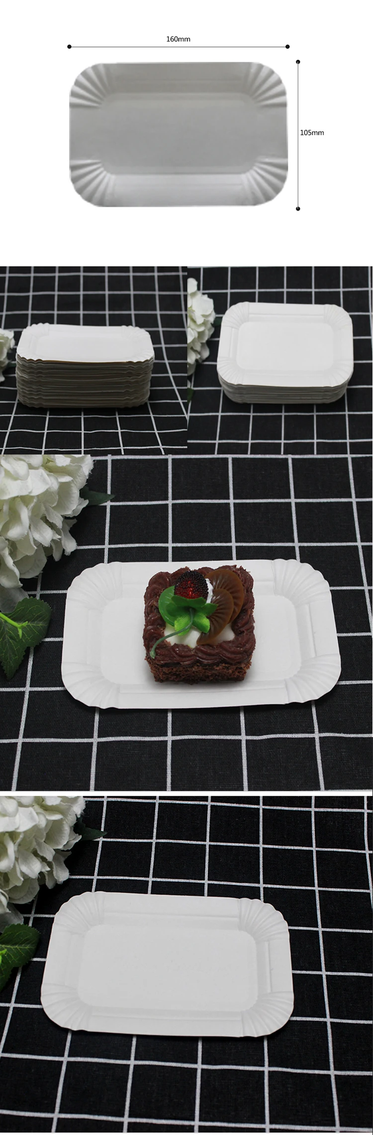 Cheap Disposable Rectangle Paper Plate For Birthday Party - Buy Happy ...