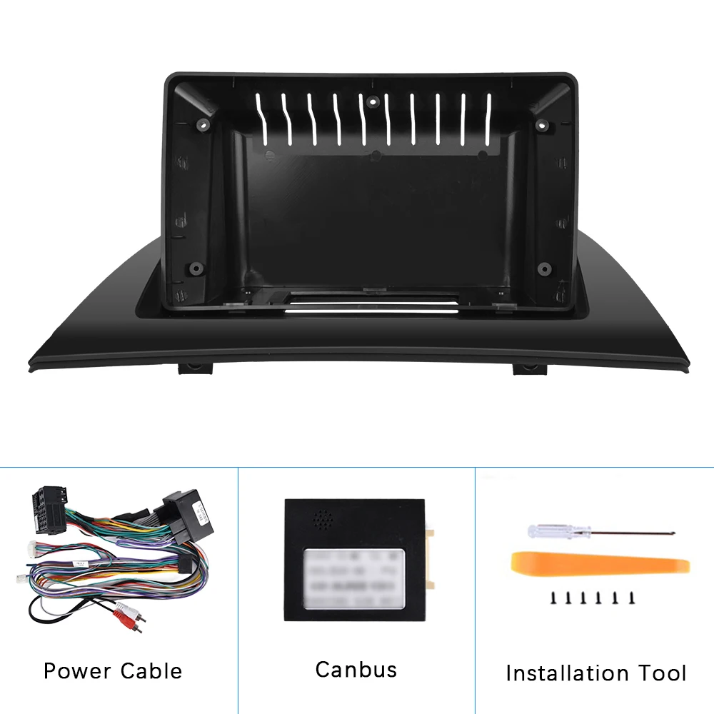 Podofo 2 Din Plastic Fitting Frame Special Kit 9'' for BMW X3 2006-2010 ...