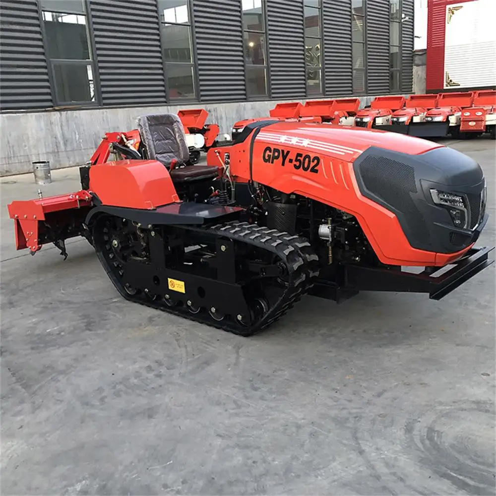 50HP Diesel Crawler Rotary Tiller for Dry and Wet Land