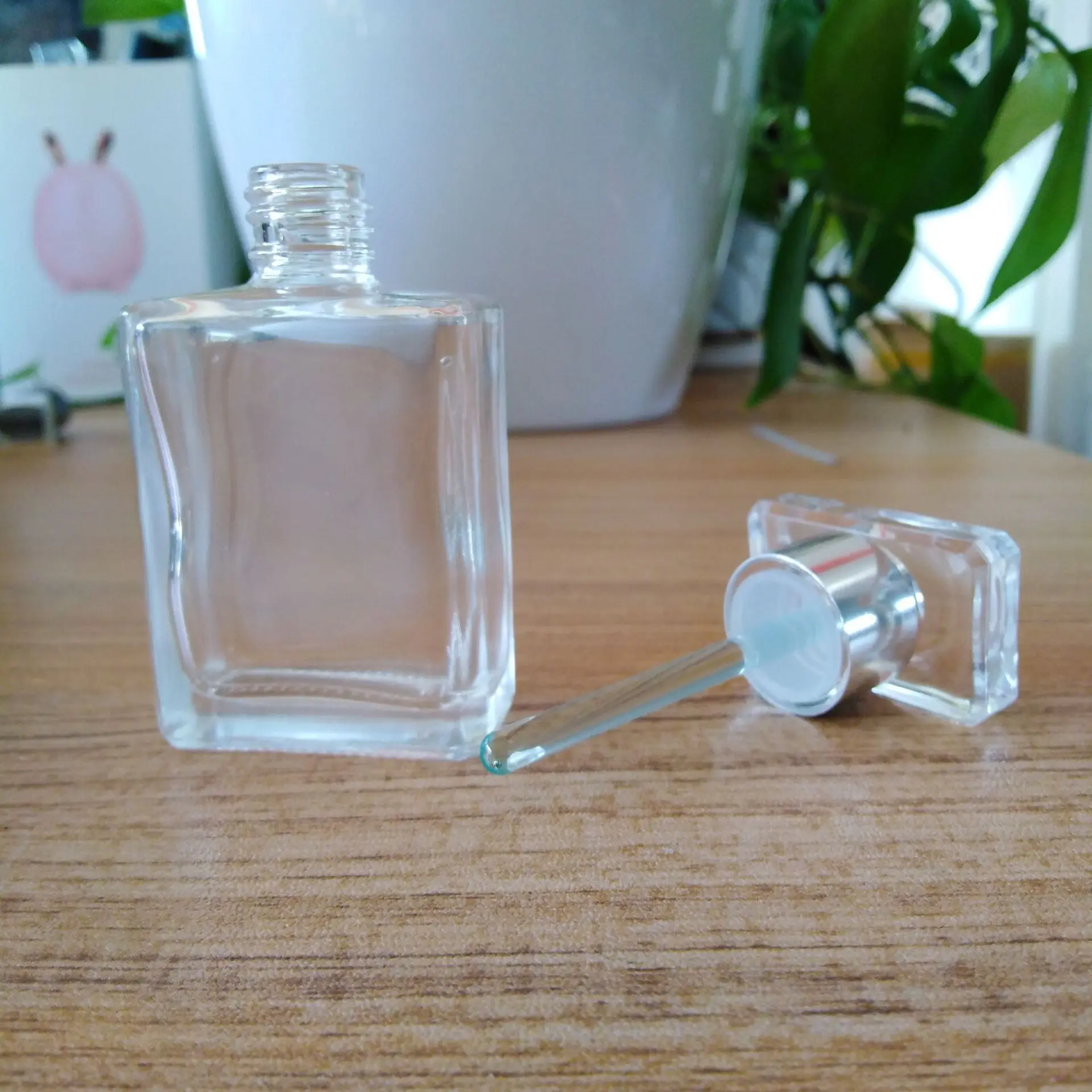 17ML Transparent Glass Essential Oil Bottle Portable Glass Drip Stick ...