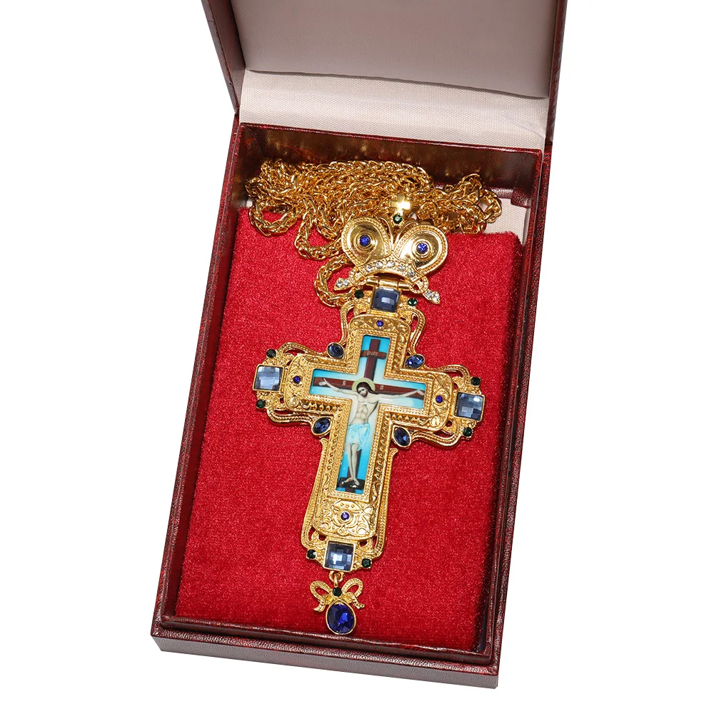 Greek Style Cross - Pectoral Necklace for Bishop Priest