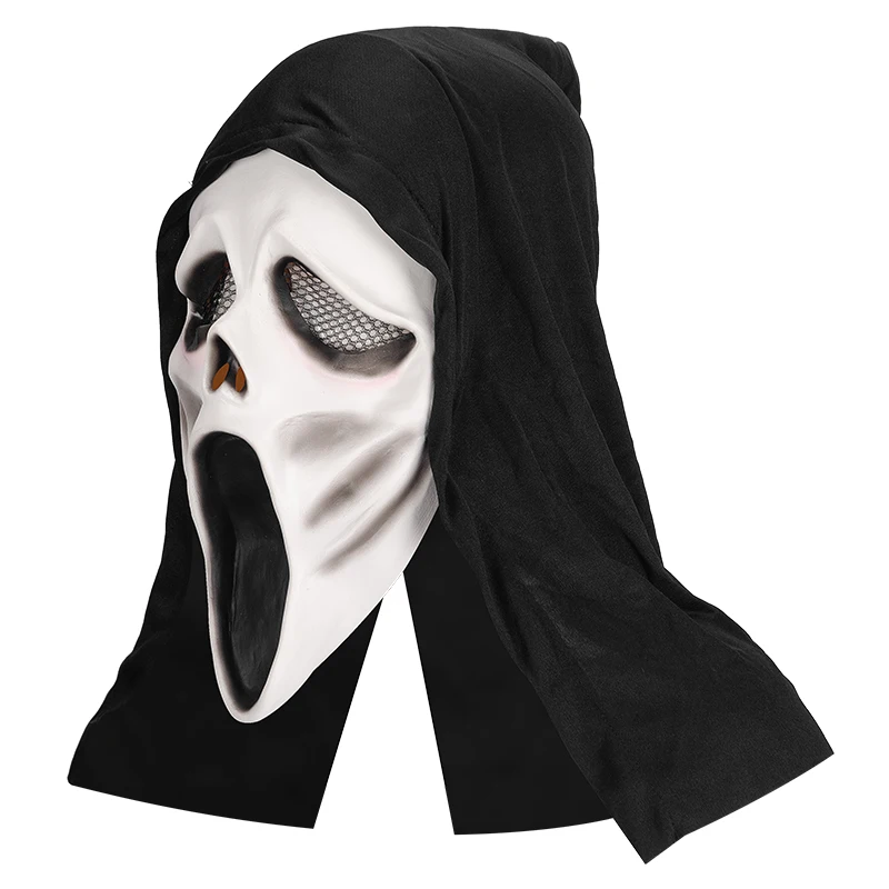 Demon Half Clown Mask Disgusting Latex Mask Scary Face Cover For ...