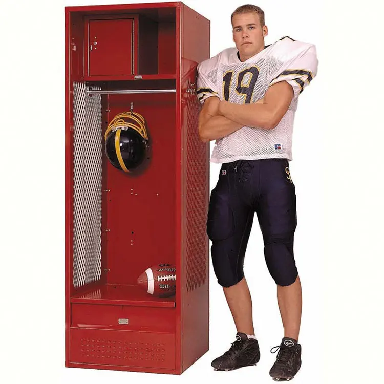 Durable Football Open Steel Sports Lockers for Schools