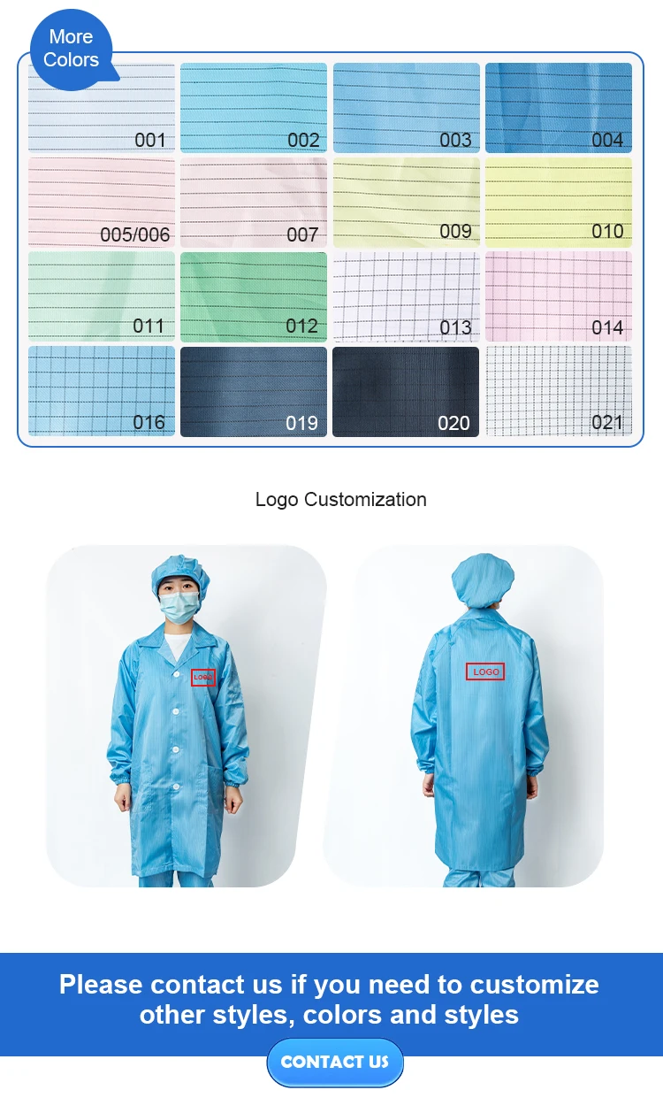Quality Guarantee Clean Room Garment Lab Coverall Uniform Dust Proof ...