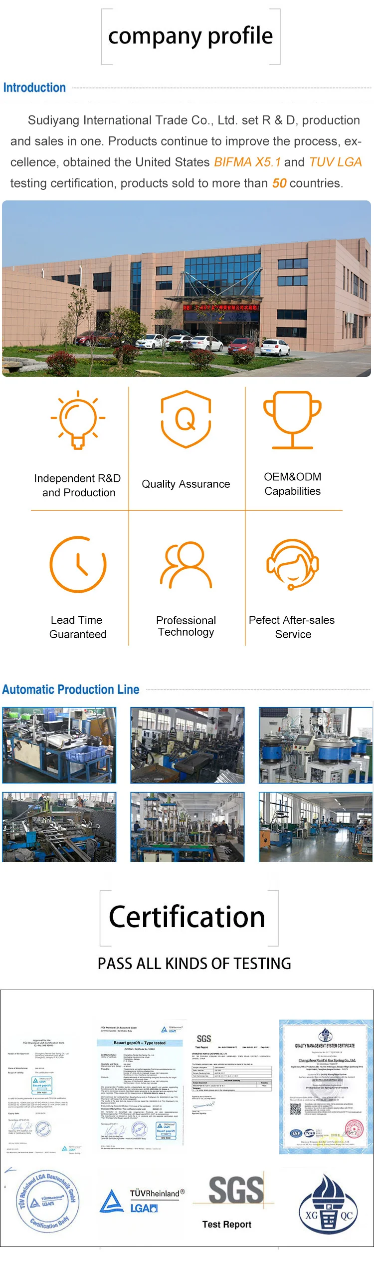 Cheap Gas Piston 200n 500n 600n Cylinder for Soft Close