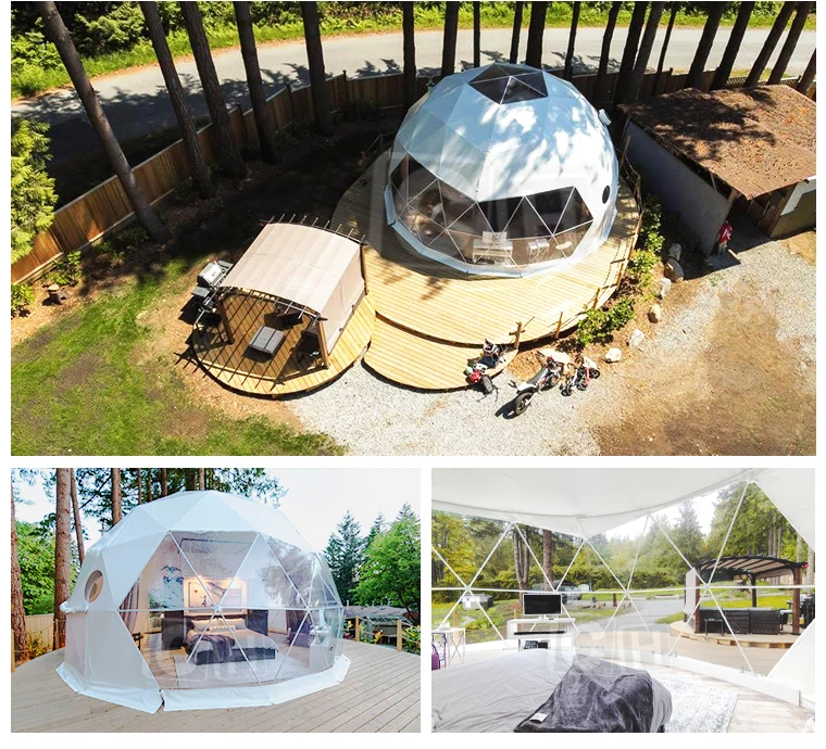 Transparent Garden Igloo - Luxury Geodesic Camping Tent