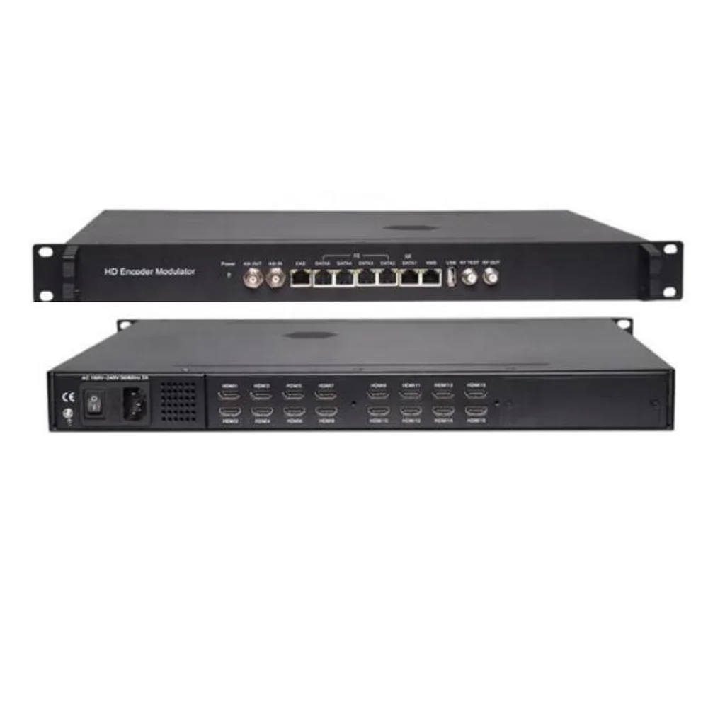 24 H.264 To 16 Carrier Dvb-c/dbv-t/isdb-t Encoder Modulator - Buy ...