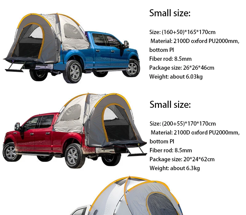 Portable Foldable 210d Oxford Pickup Truck Tent Truck Awning Car Pickup ...