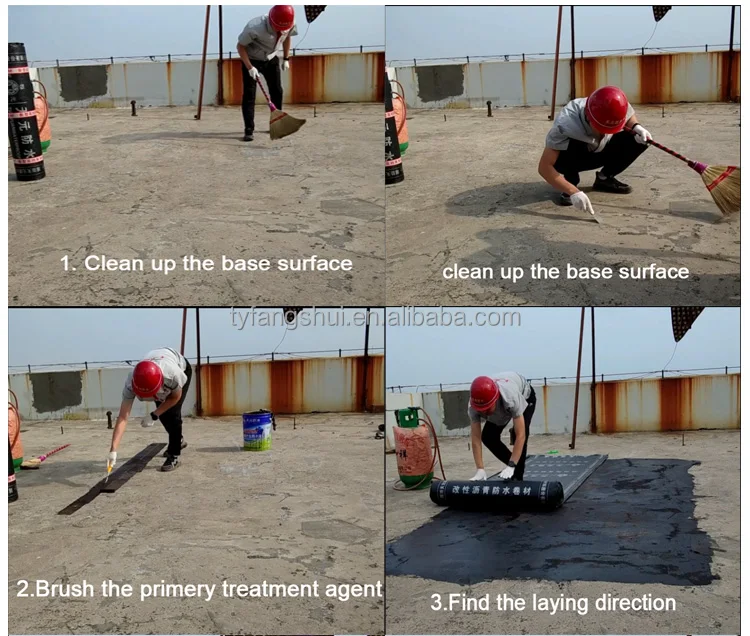 Green Sand Surface Bitumen Waterproofing Membrane For Building Roof ...