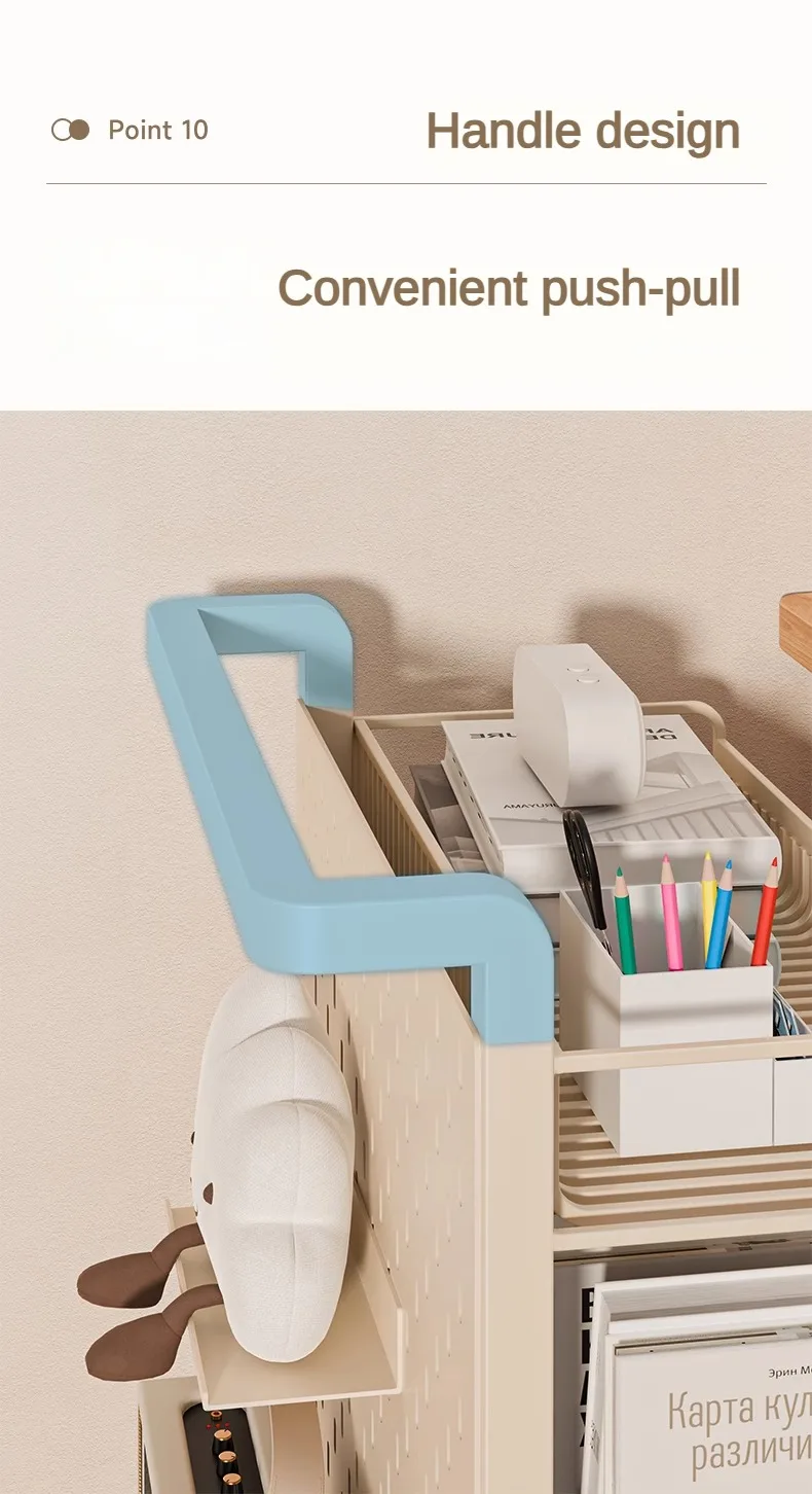 Creative Cavity Board Storage Rack Trolley Kitchen Bathroom Steel Multi ...