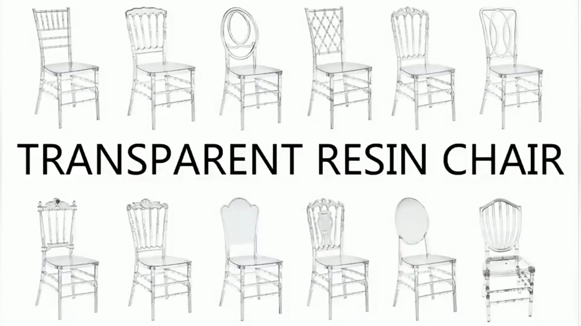 Clear Plastic Resin Transparent Event Tiffany Chiavari Phoenix Chairs ...