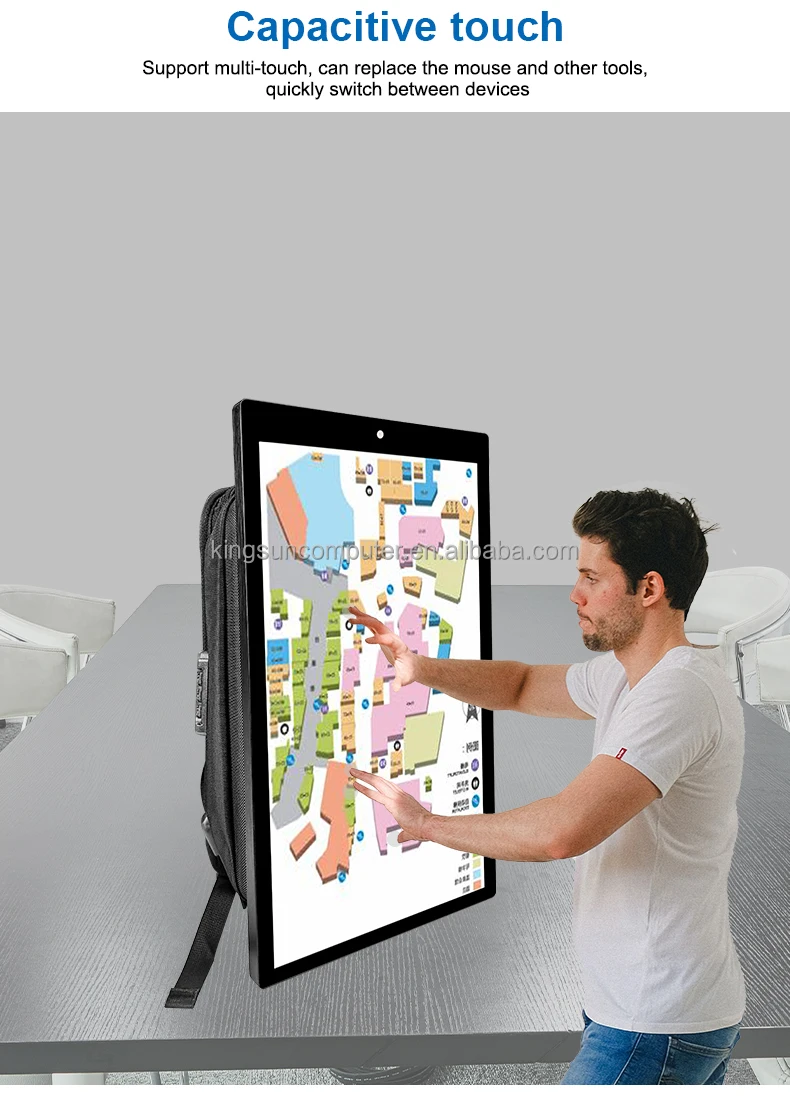 Lcd Walking Billboard Machine Video Mobile Digital Human Backpack ...