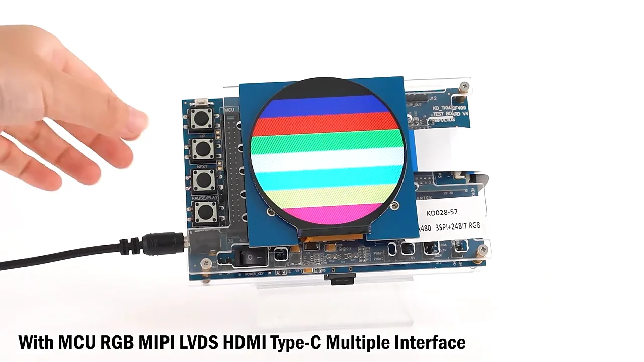 Startek Custom Circular Lcd Capacitive Touch Screen 1.3/1.6/2.1/2.47/2.8/3.4/5 Inch Ips Tft ...