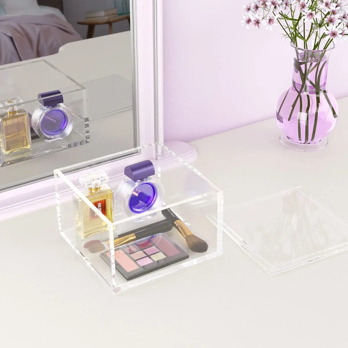 Factory Customized Transparent Acrylic Storage Box With Lid Acrylic Box ...