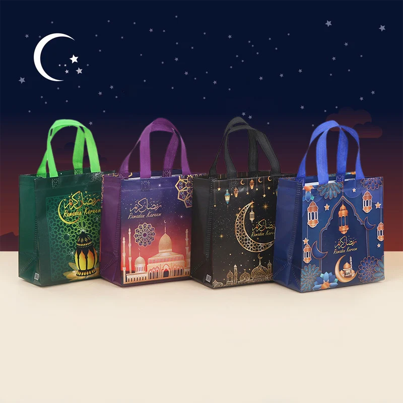 Muslim Eid Mubarak Party Decoration Supplies Kraft Paper Bags Islamic ...