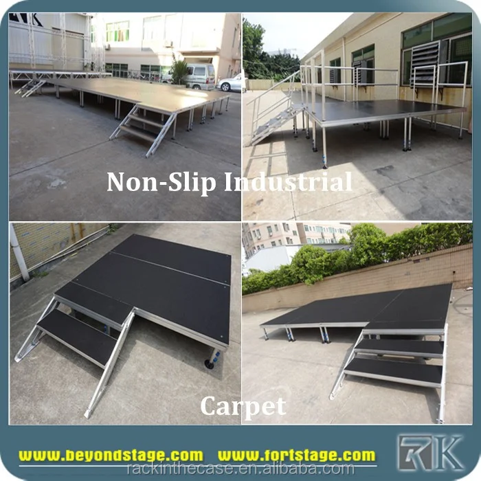 Wood Furniture Stage Platform Aluminum Wooden Platform Mobile Stage For ...