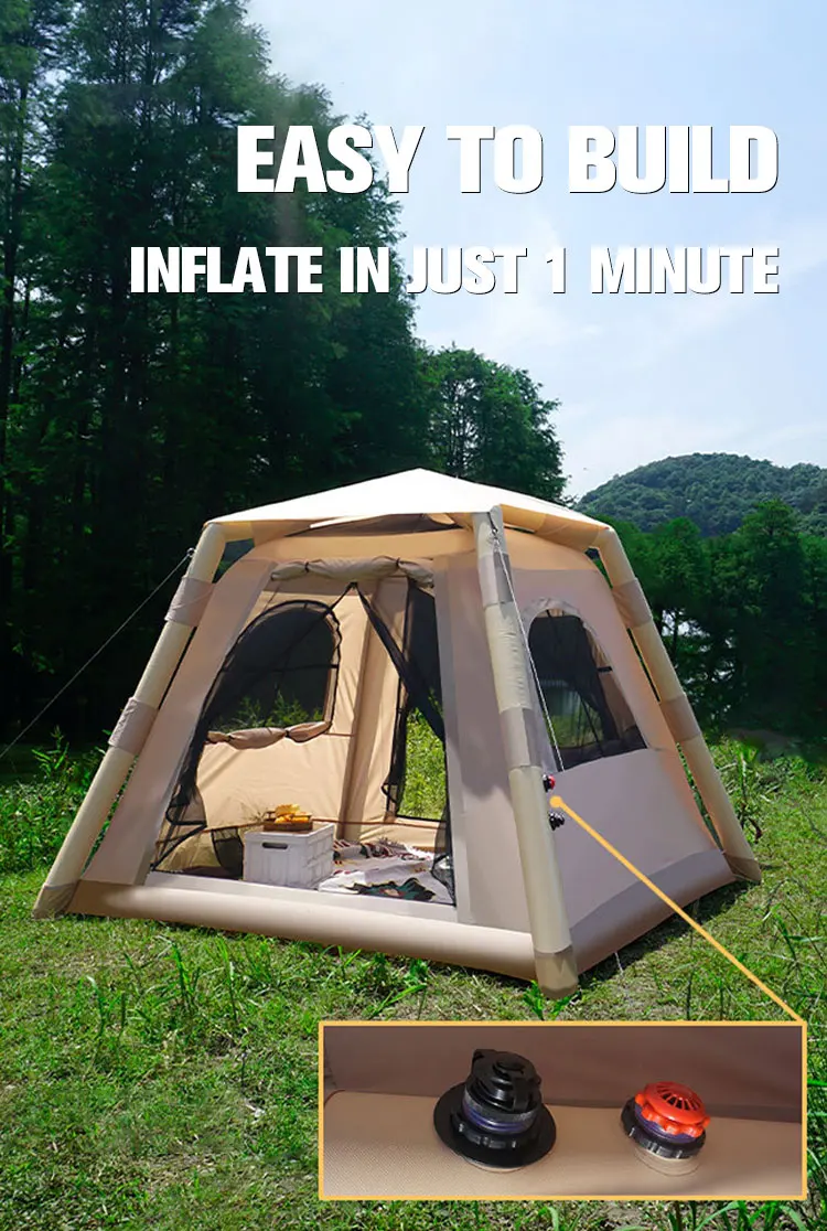 Outdoor Camping Tents Automatic Inflatable Tent Thickened Waterproof ...