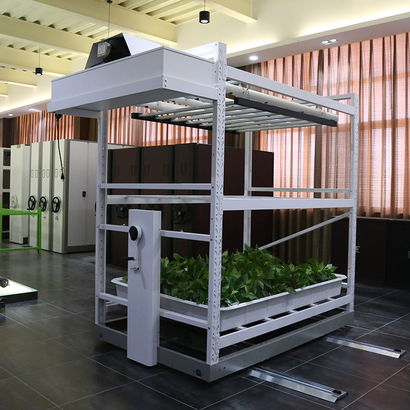 Vertical Hydroponic Indoor Mobile Grow Rack for Microgreens