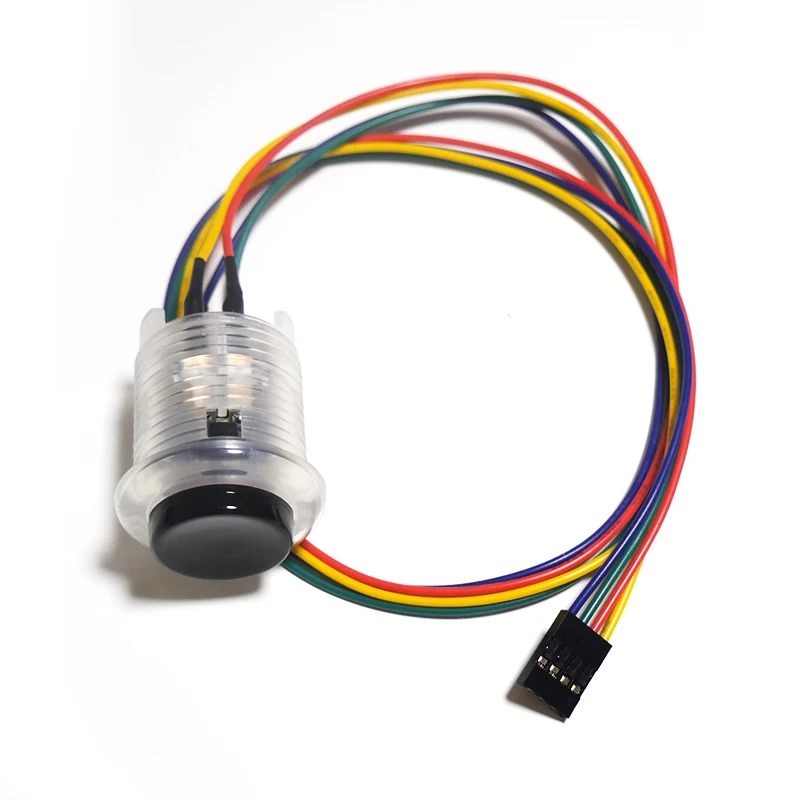 28mm Arcade Rgb Led Illuminated Button Gold Leaf Start