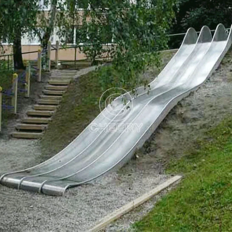 Customized Sliding Playground - Large Spiral Tube Metal Slide for Kids