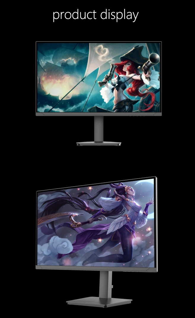 24 Inch Monitor 1k 165hz Gaming Monitor Pc Flat 1920*1080 Lcd Led ...