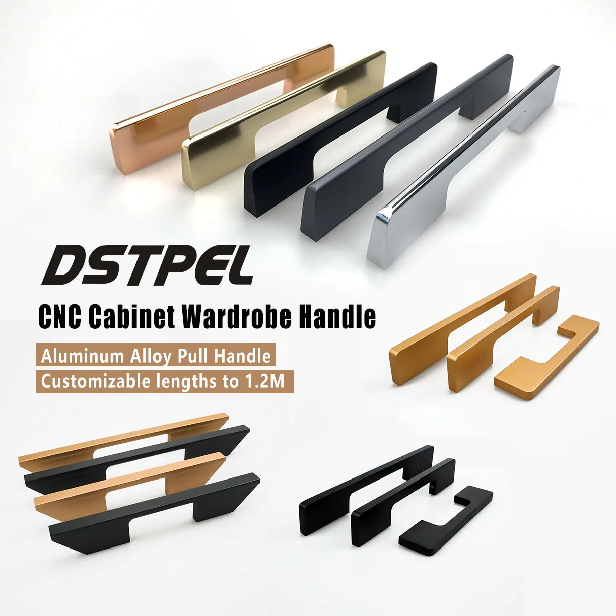 Various Styles Furniture Wardrobe Drawer Pull Handle MEILV Aluminum ...