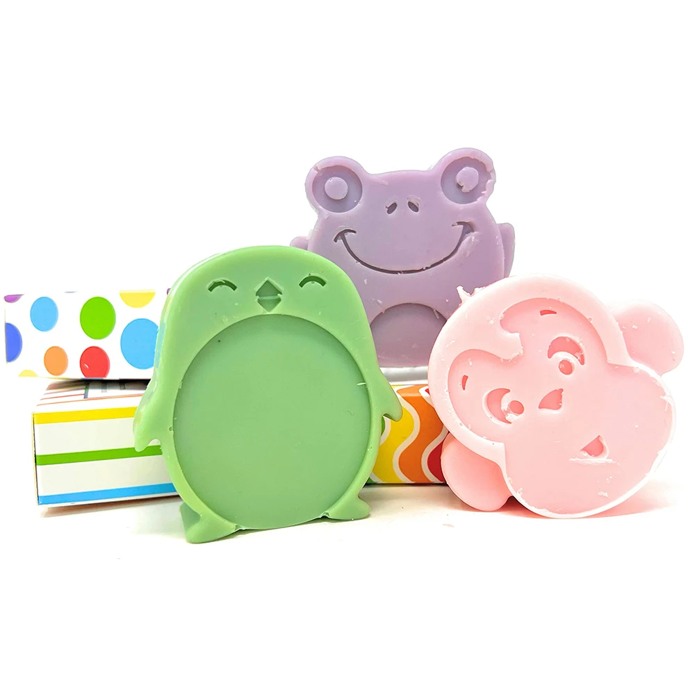Unique 6 Styles Cute Animal Shapes Natural Kids Soap Bar for Children ...