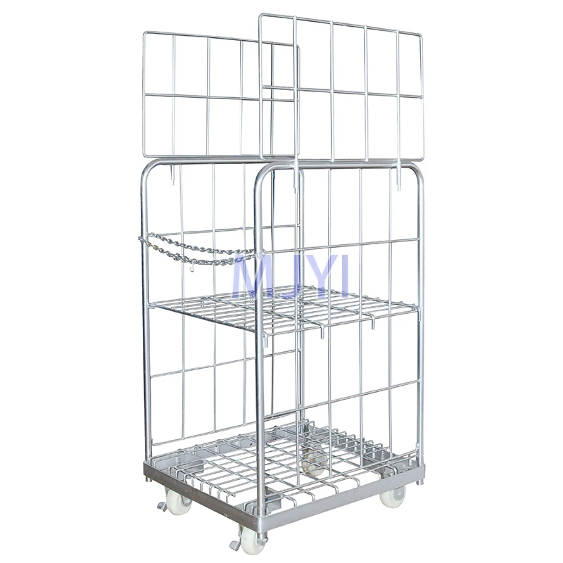 Foldable Warehouse Logistic Roll Container Cage - Buy Roll Container ...