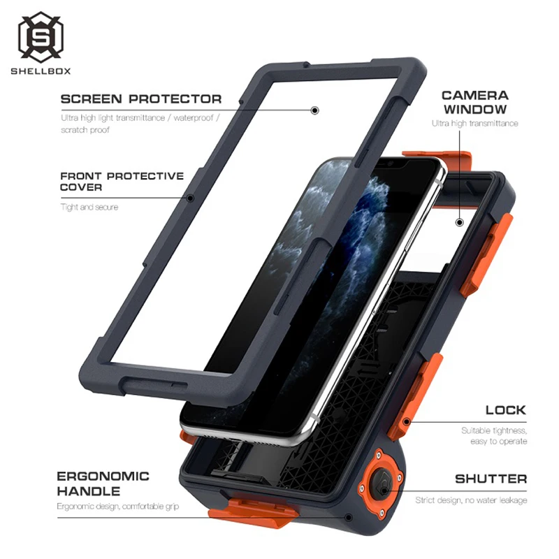 New Waterproof 15m For Apple Samsung Waterproof Phone Case Underwater