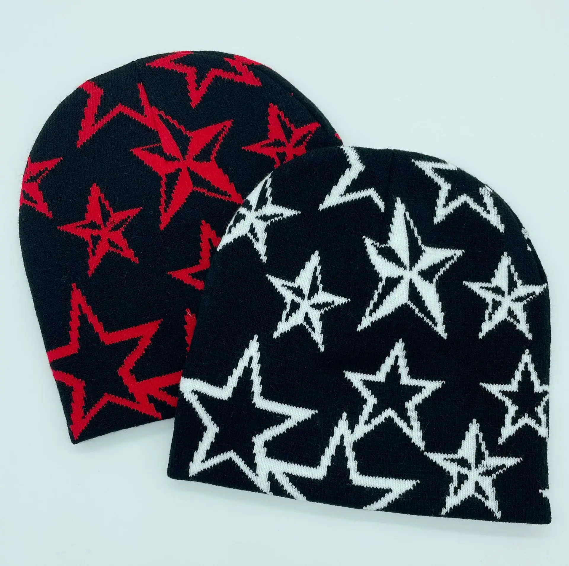 Custom Logo Graphic Design Photo Print Jacquard Woven Knit Unisex ...