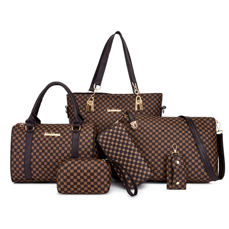 Large Tote Bag Luxury Best Seller Cheap Pu Woman Female Handbags Set Of ...