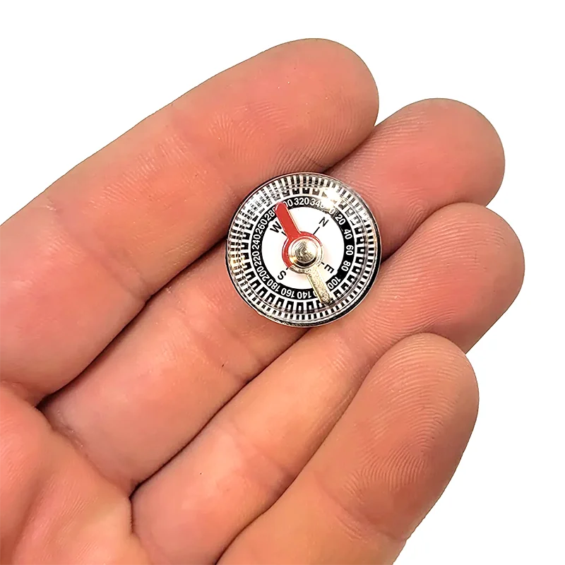 Magnetic Plastic Mini 20mm Diameter Compass For Survival Kits Camping ...