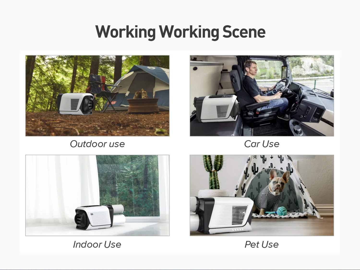Car Mobile Airconditioner - Smart 3000BTU/5000BTU Portable AC for Camping
