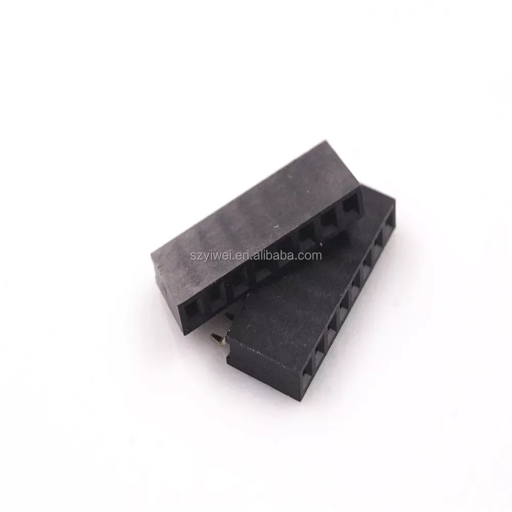 SMT PCB Female Header 2.54 Mm 1x8 Pin Right Angle Surface Mount