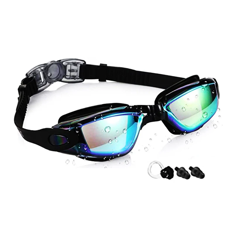 High Quality Soft Silicone Mirror Coated Anti Fog Swimming Goggles For ...