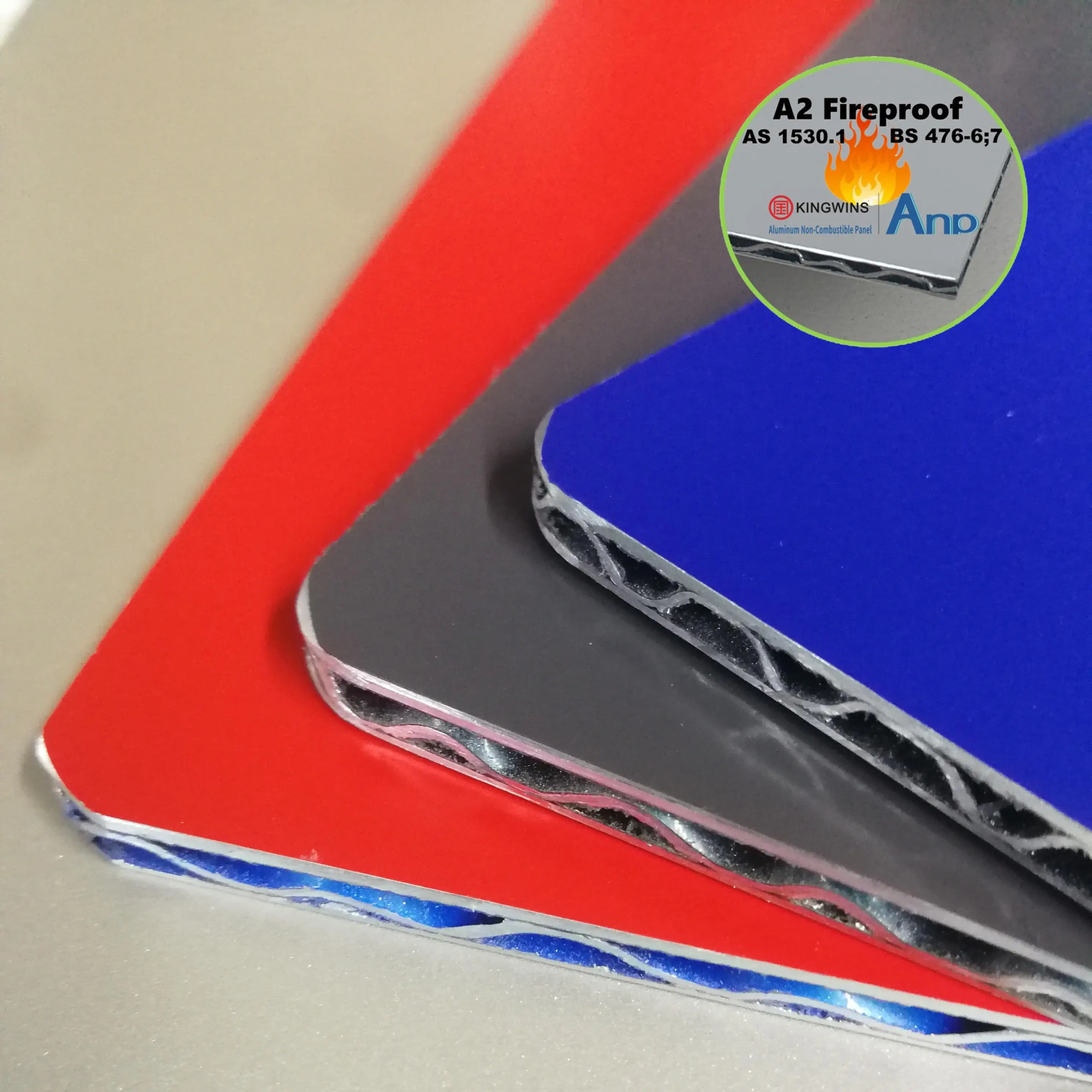 Customized Aluminum Composite Panel Acp4mm Fireproof Aluminum Composite ...