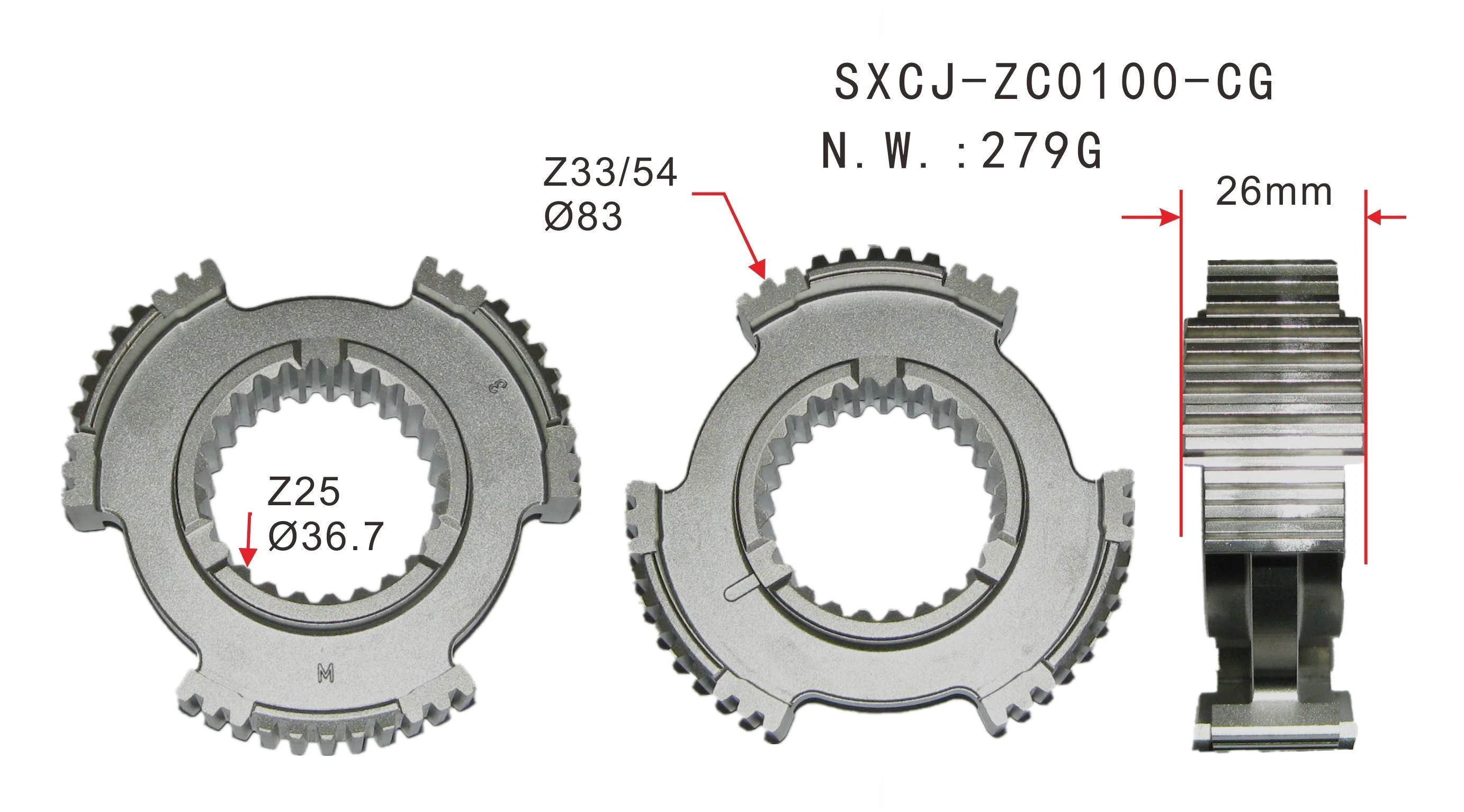 OEM DUCATO 1/2 Synchronizer Tooth Hub Automotive Parts Transmission for ...