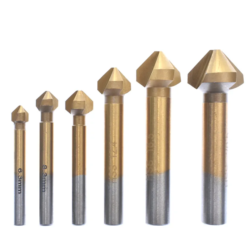 90 Degree Countersink Chamfer Drill Bit Round Shank Carpentry ...