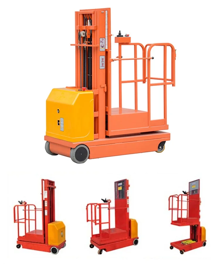 2.7m 200kg Electric Order Picker Warehouse Sorter Semi Aerial Order ...