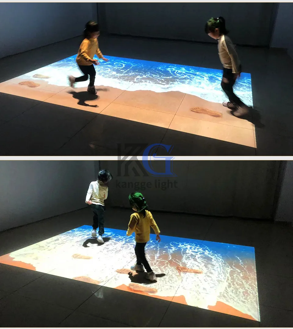 Naked Eye 3D Holographic Interactive Projection Wave Ground Park Indoor ...
