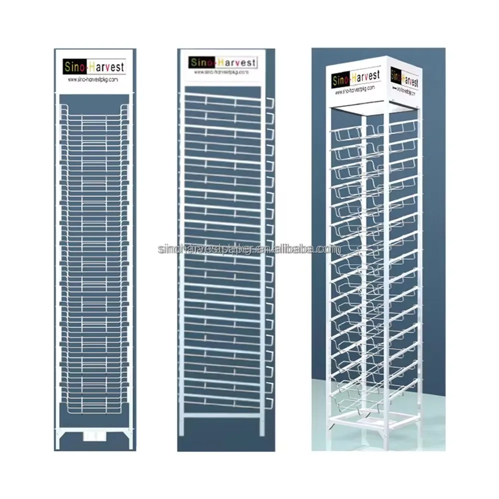 Cardboard Display Rack Paper Stand Rotating 70*50cm Tissue Paper Holder ...