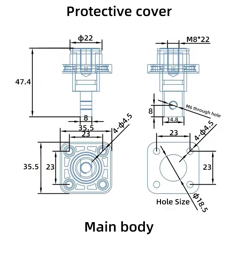 200A Square High Current Terminal Block for Energy Storage