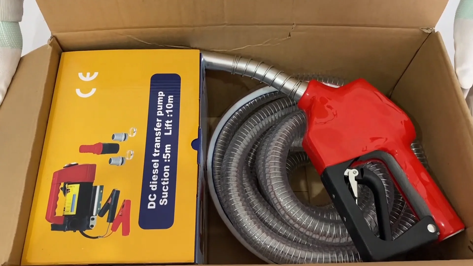 Portable Fuel Dispenser 12v 24v 175w Electric Oil Diesel Transfer Pump ...